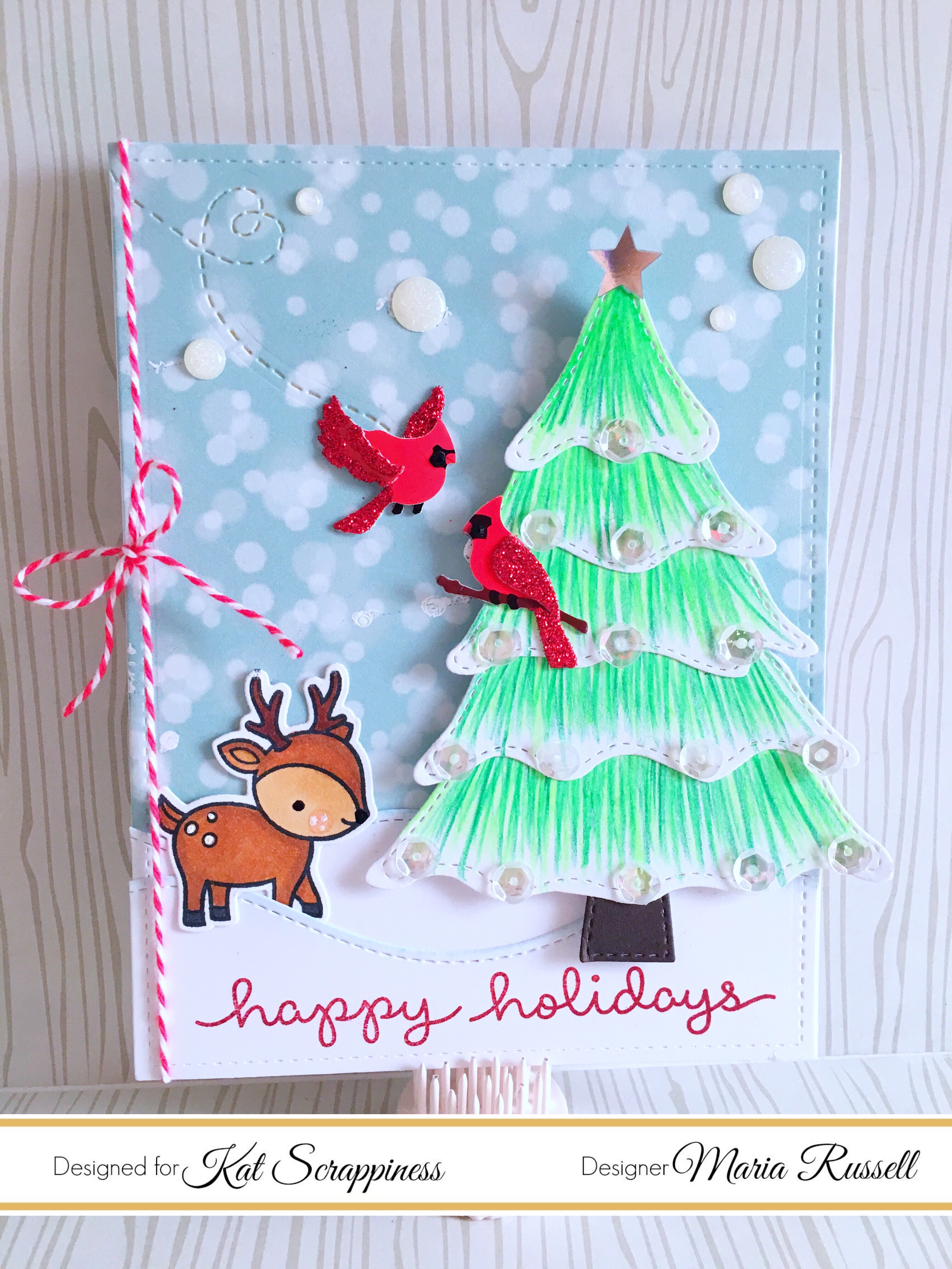 Woodland-themed Christmas Card – Maria Russell Designs