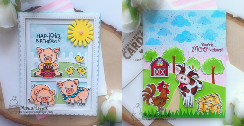 Farm-themed Cards with Newton’s Nook – Maria Russell Designs