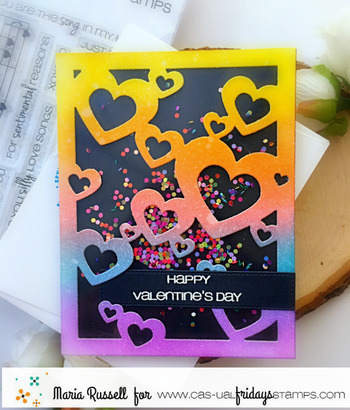 Happy Valentine’s Day Card with Cas-ual Fridays – Maria Russell Designs